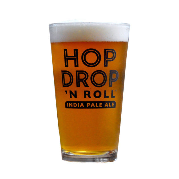Hop Drop 'N Roll Logo Glass – NoDa Brewing Company